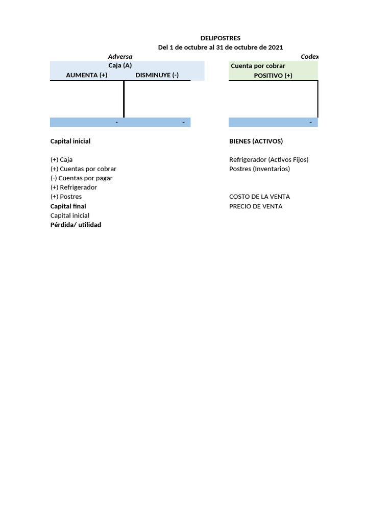 Ejercicio - Partida Simple y La Partida Doble | PDF
