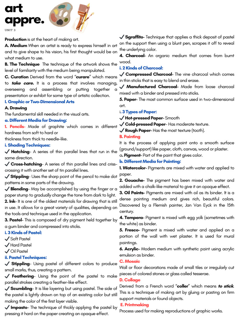 Unit 3 Art Appre | PDF