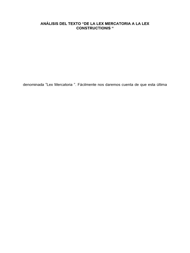 Lex Mercatoria | PDF