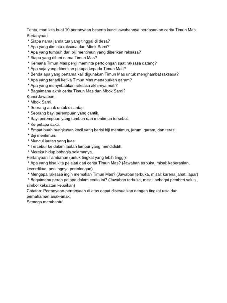 Per Tanya An | PDF