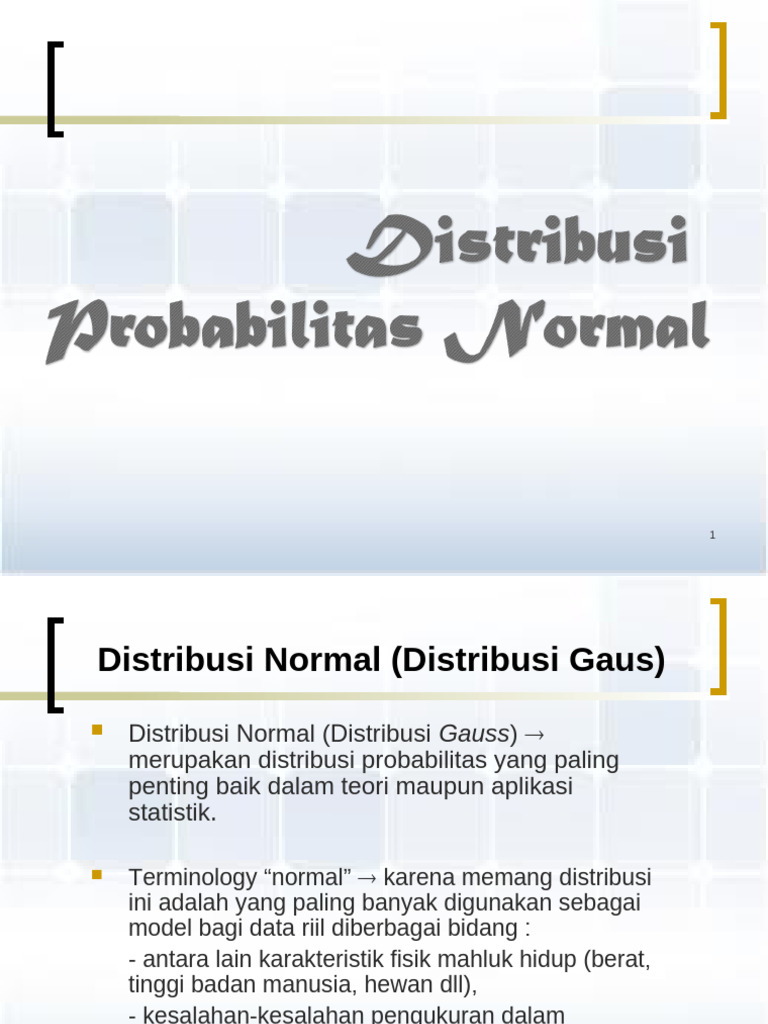 Distribusi Normal | PDF