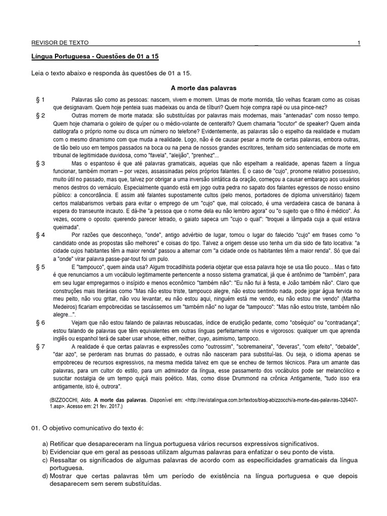 3006 MODELO DE PROVA 1 | PDF