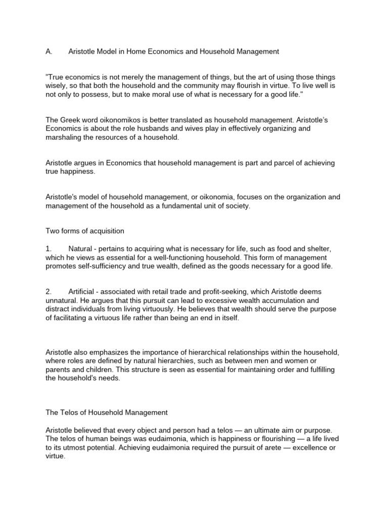 Group 1 Report Aristotles Model | PDF