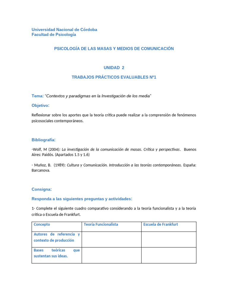 Consigna TP Evaluable 1 | PDF