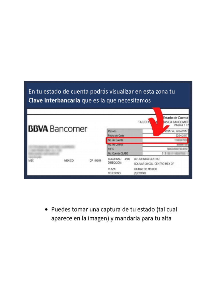 Ejemplo de Cuenta Clave de BBVA | PDF