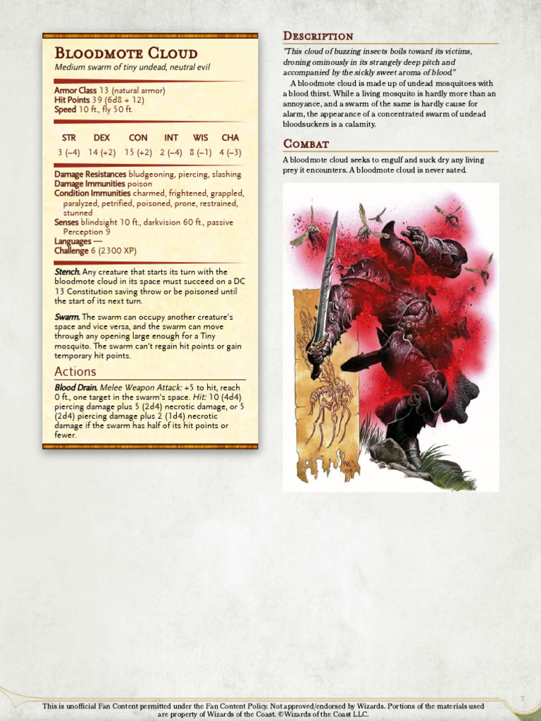 Libris Mortis 5e - Bestiary-7 | PDF