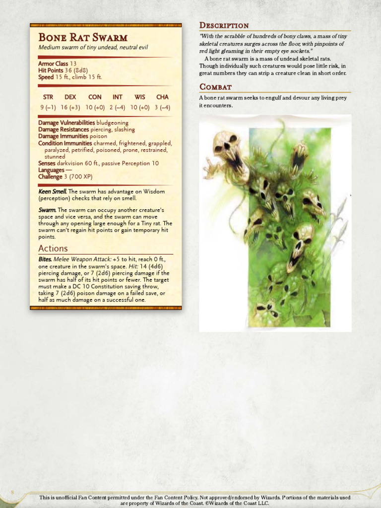 Libris Mortis 5e - Bestiary-8 | PDF