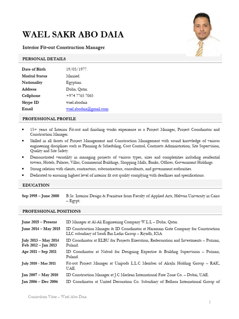 Wael Abo Daia Resume | PDF