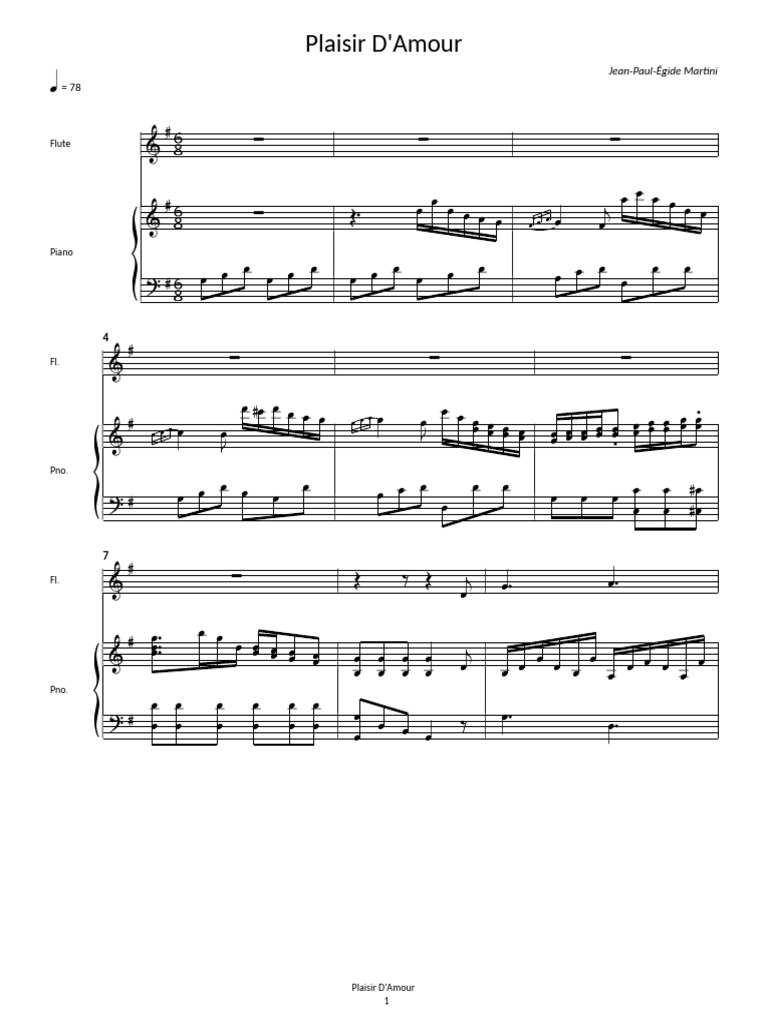 Plaisir D'Amour | PDF
