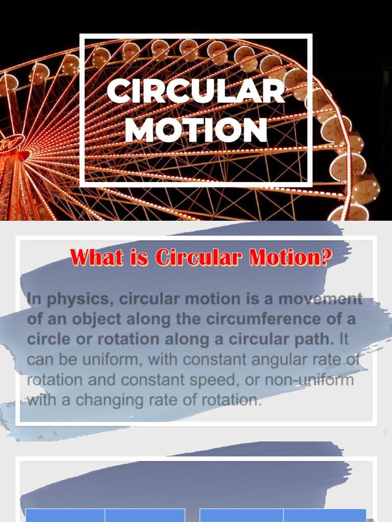 Circular Motion | PDF