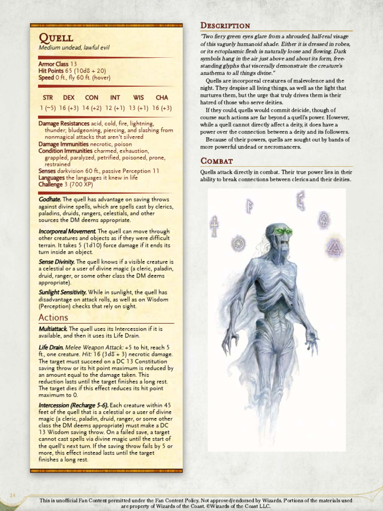 Libris Mortis 5e - Bestiary-24 | PDF