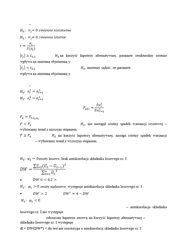 Ekonometria Everything Skonwertowany | PDF