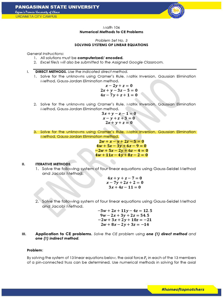 Problem Set No 3 | PDF