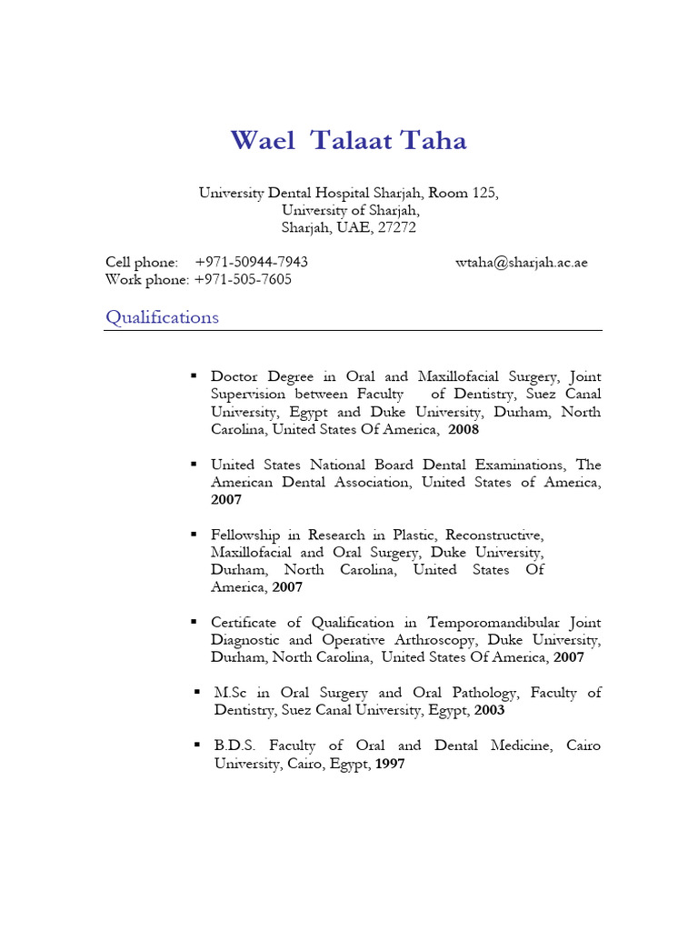 updated CV Wael Talaat | PDF