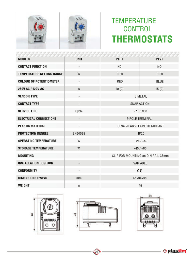 Plastim PT Datasheets | PDF