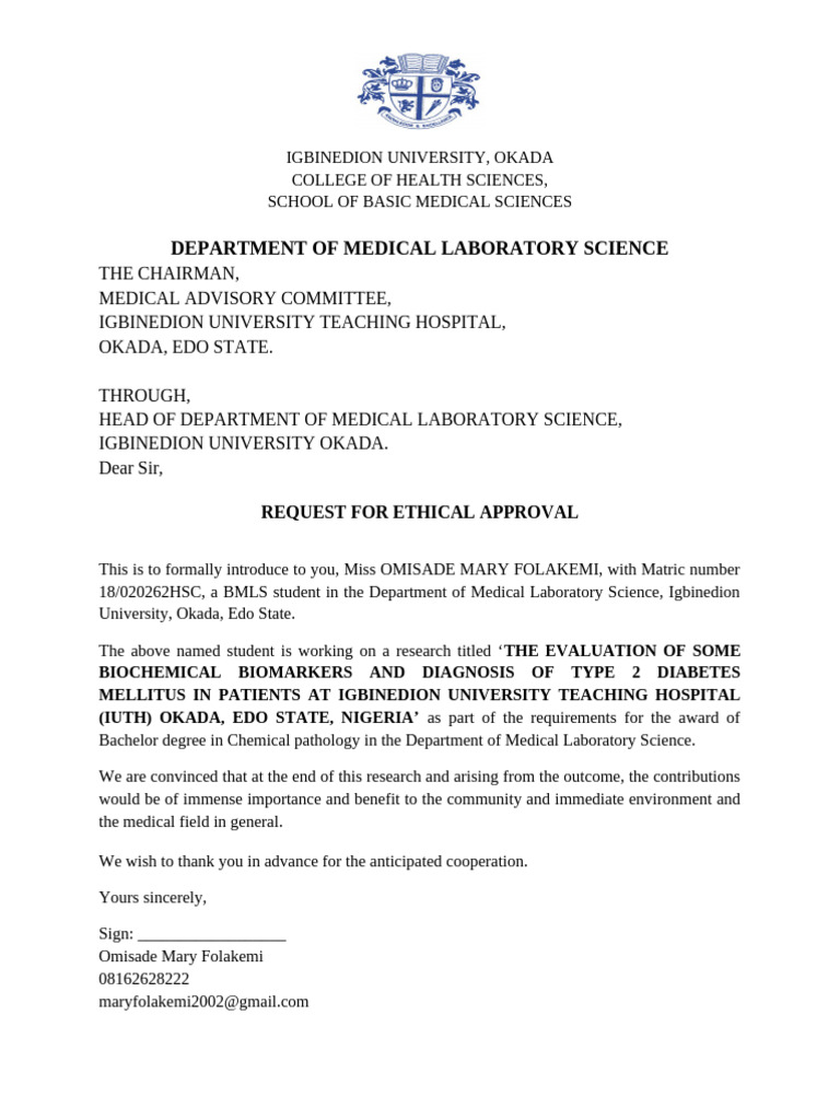 Sample of Ethical Approval (1) 1 | PDF