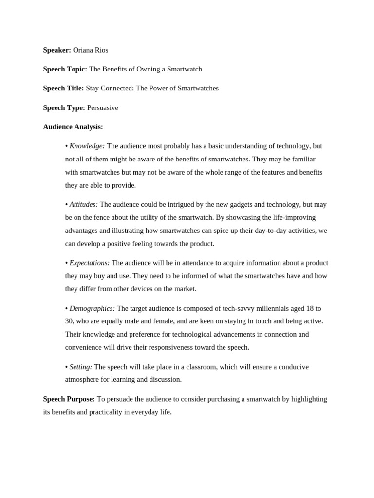 Persuasive Speech | PDF