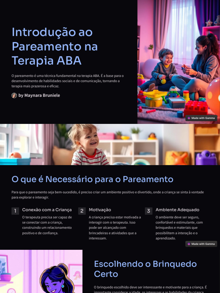 Introducao Ao Pareamento Na Terapia ABA | PDF