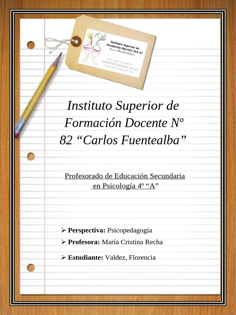 Comparto 'VALDEZ, FLORENCIA | PDF | Aprendizaje | Escuelas