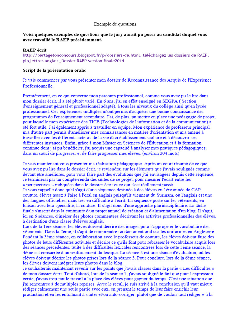 10 Exemple de Questions | PDF