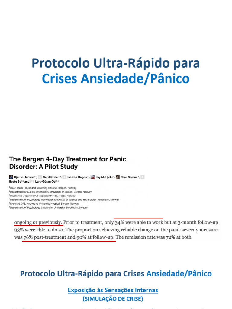 PROTOCOLO ULTRA-RAPIDO PARA CRISES - Encontro 3 | PDF