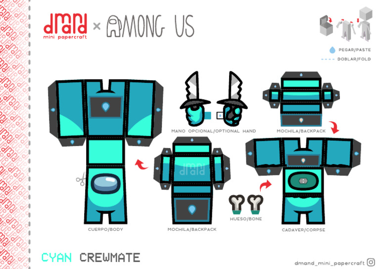 Cyan Crewmate (Among Us) | PDF