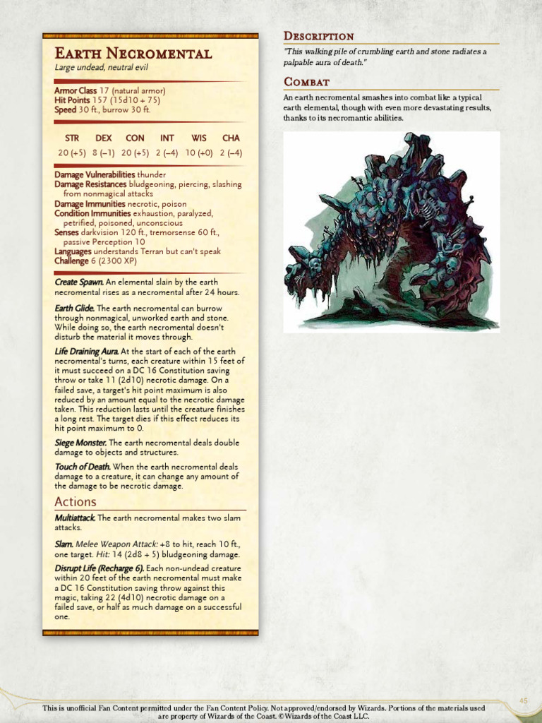 Libris Mortis 5e - Bestiary-45 | PDF