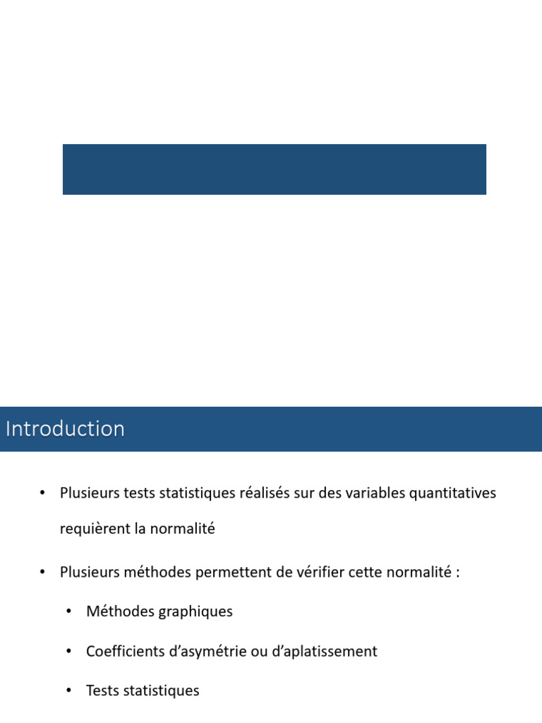 Tests Normalite | PDF | Statistical Analysis | Teaching Mathematics Tests Normalite | PDF | Statistical Analysis | Teaching Mathematics