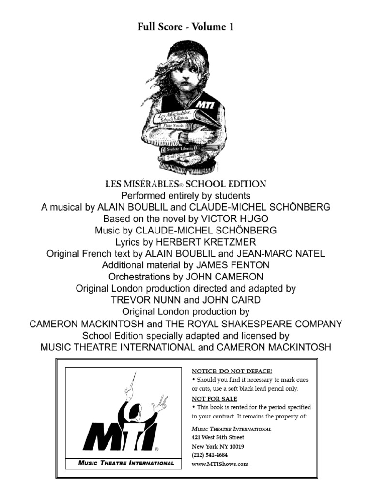 Les Miserables - Schools Edition FS | PDF