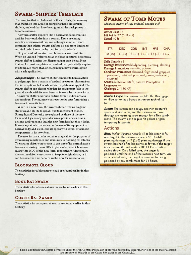Libris Mortis 5e - Bestiary-48 | PDF
