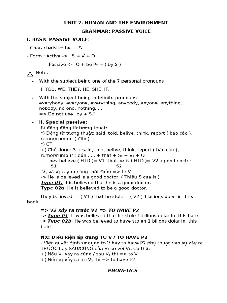 TIẾNG ANH 10 UNIT 2 -3 | PDF