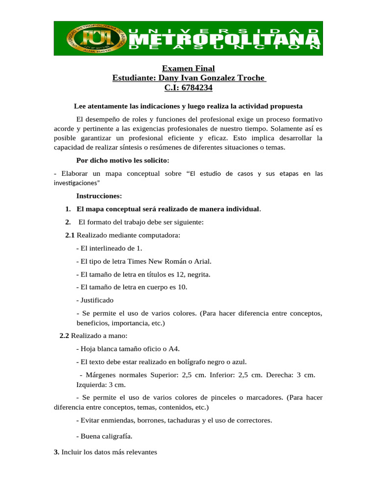 Mapa Conceptual: Estudio de Casos | PDF | Caso de estudio | Ciencia cognitiva