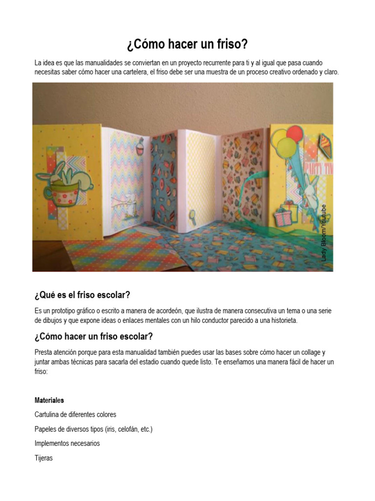Cómo Hacer Un Friso | PDF