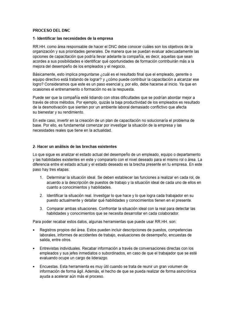 PROCESO DEL DNC | PDF