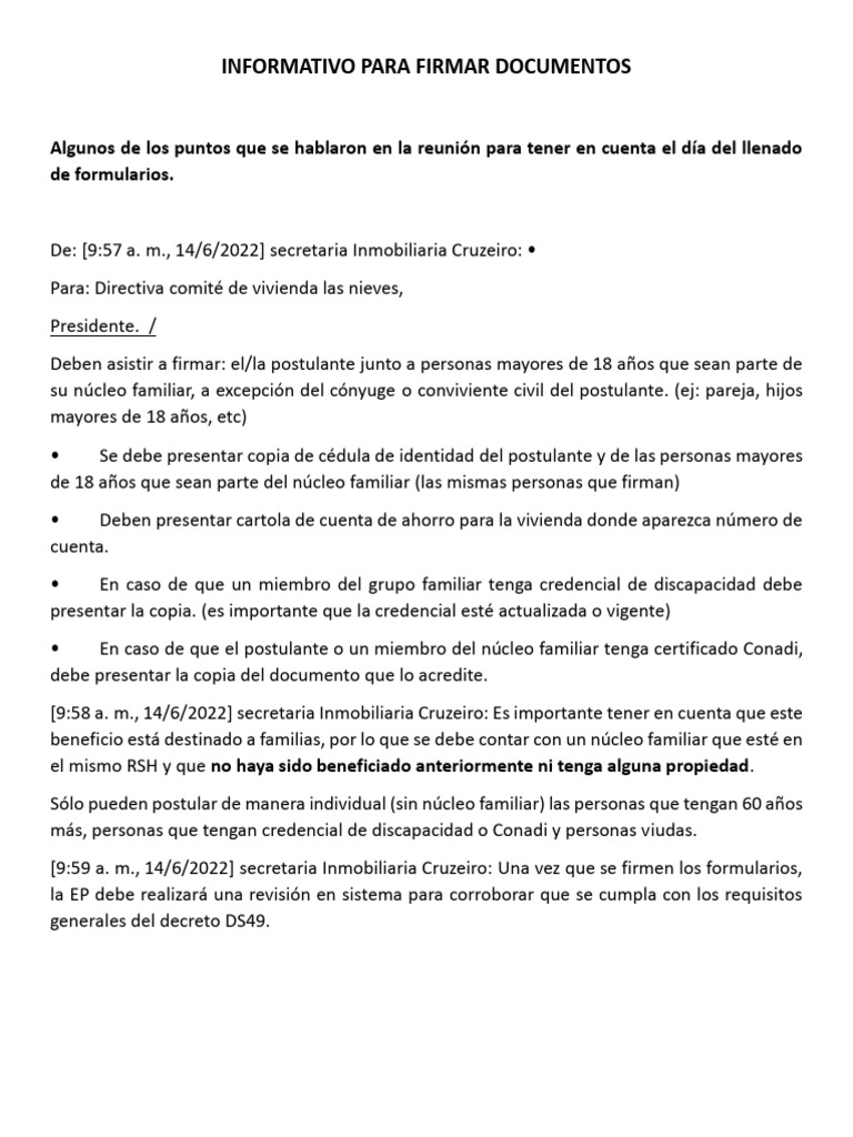 Informativo para Firmar Documentos | PDF