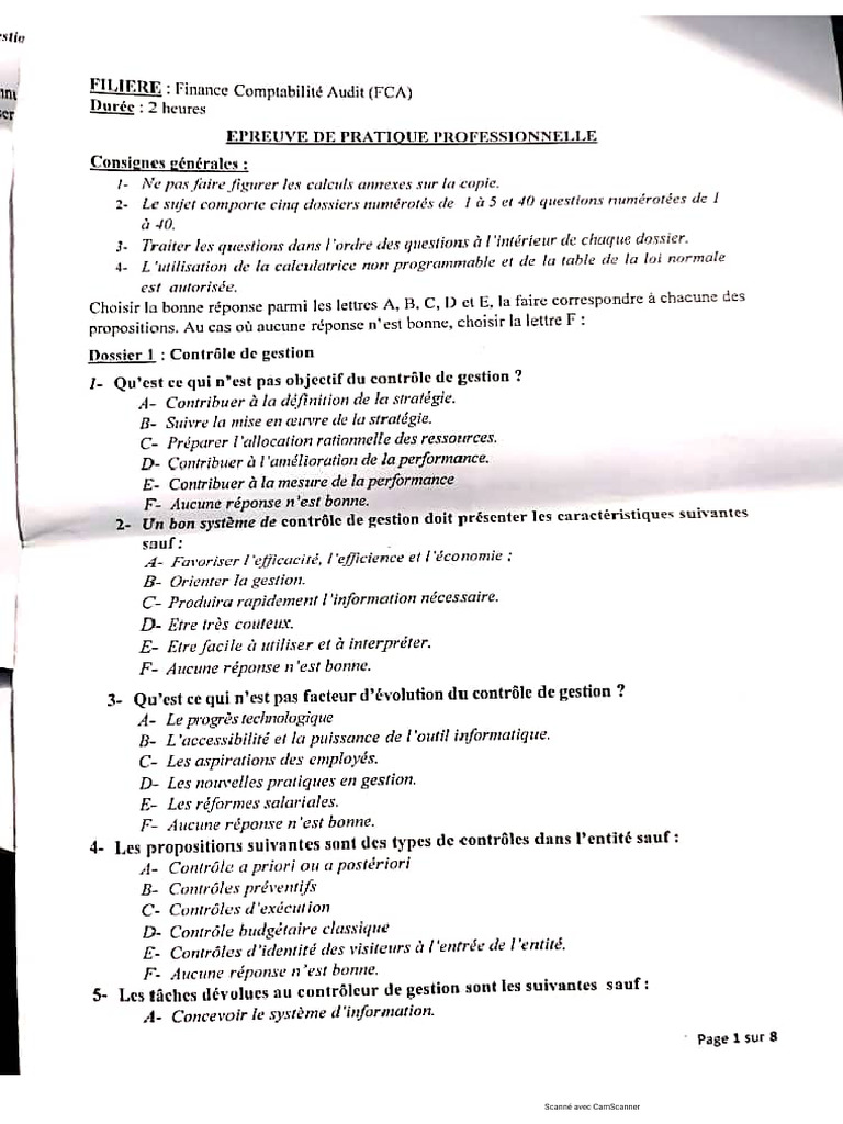 Fca Mp 2021 Sujets (1) | PDF