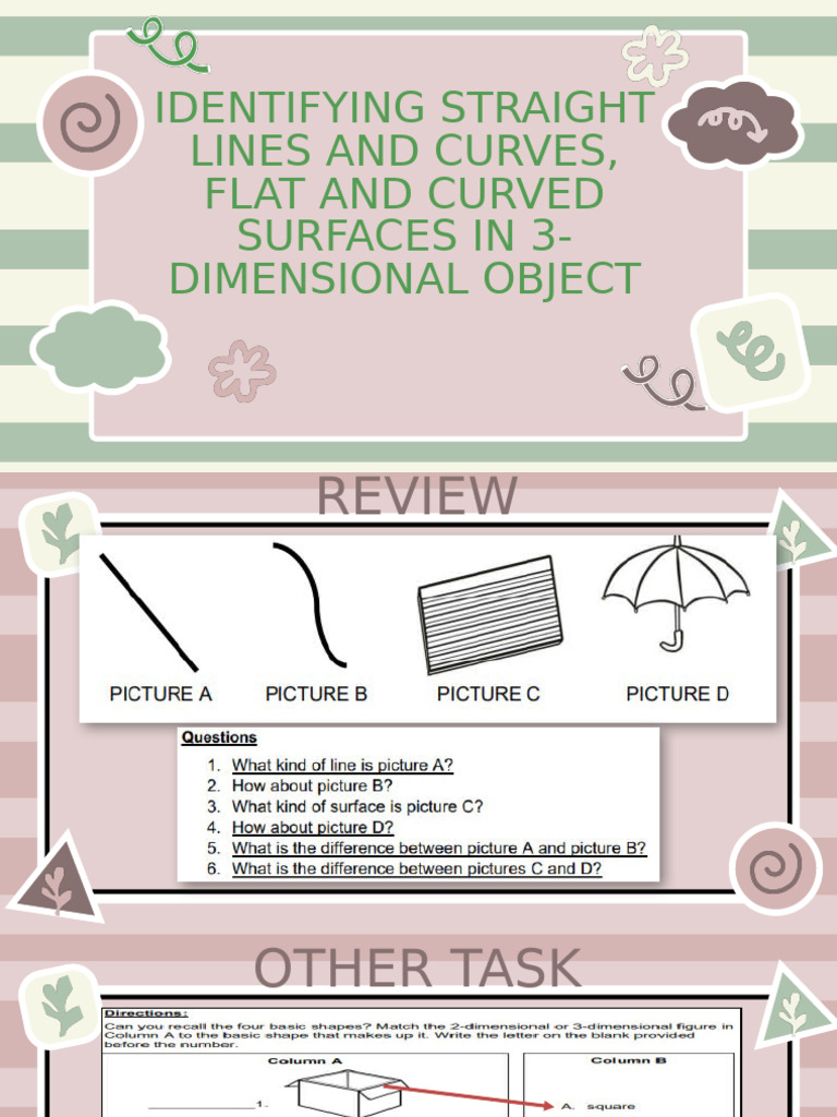 GRADE 2 CONSOLIDATION LESSON 23 Identifying Straight Lines and Curves ...