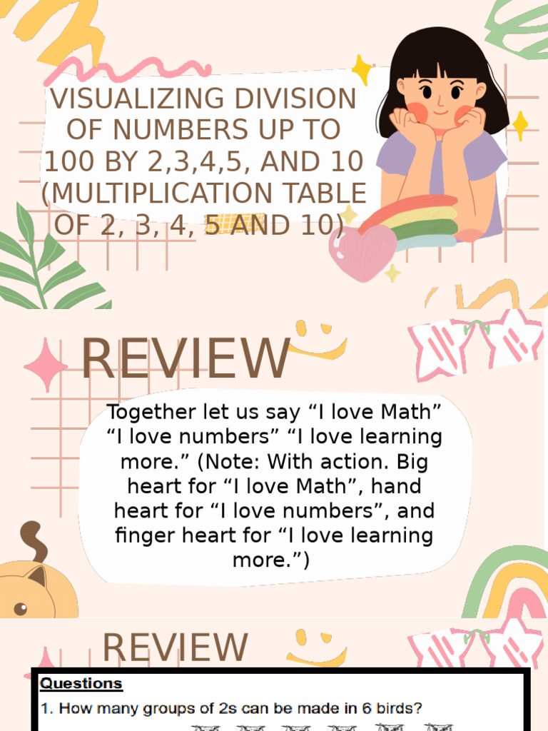 GRADE 2 CONSOLIDATION LESSON 17 Visualizing Division of Numbers Up To ...