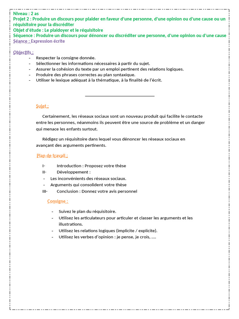 Expression Écrite | PDF