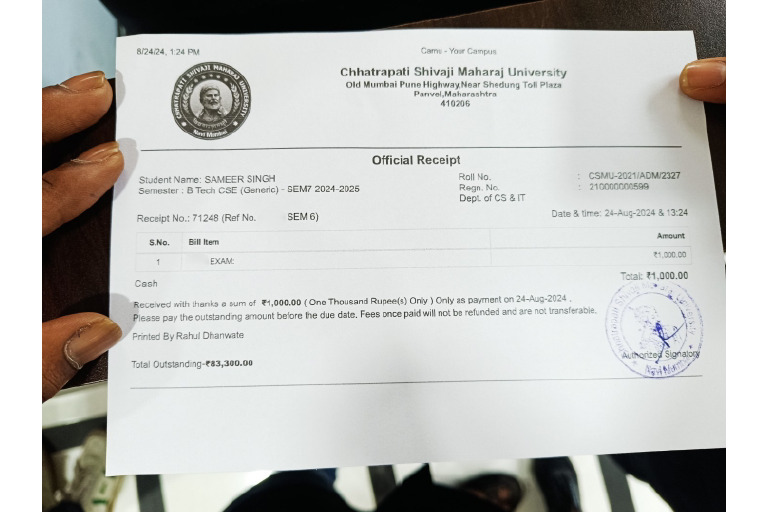Fees Recipt | PDF