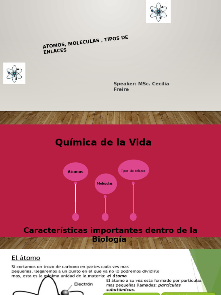 ATOMOS, MOLECULAS , ISOTOPOS Y TIPOS DE ENLACES (1) | PDF