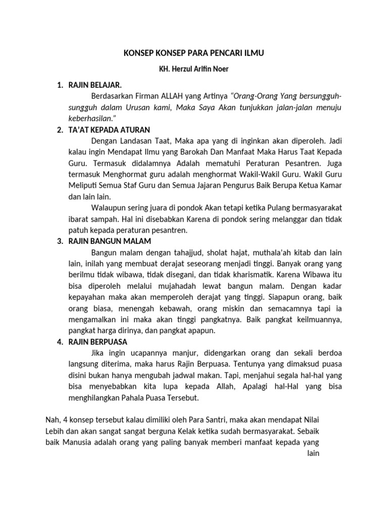 Konsep Konsep para Pencari Ilmu | PDF