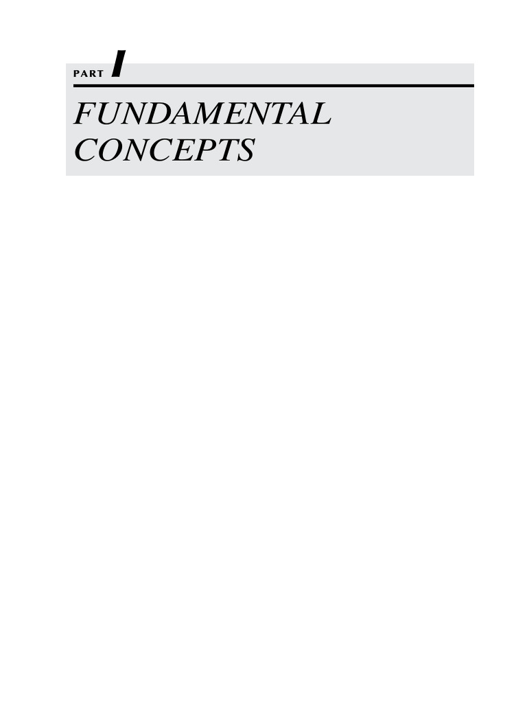2 Fundamental Concepts | PDF