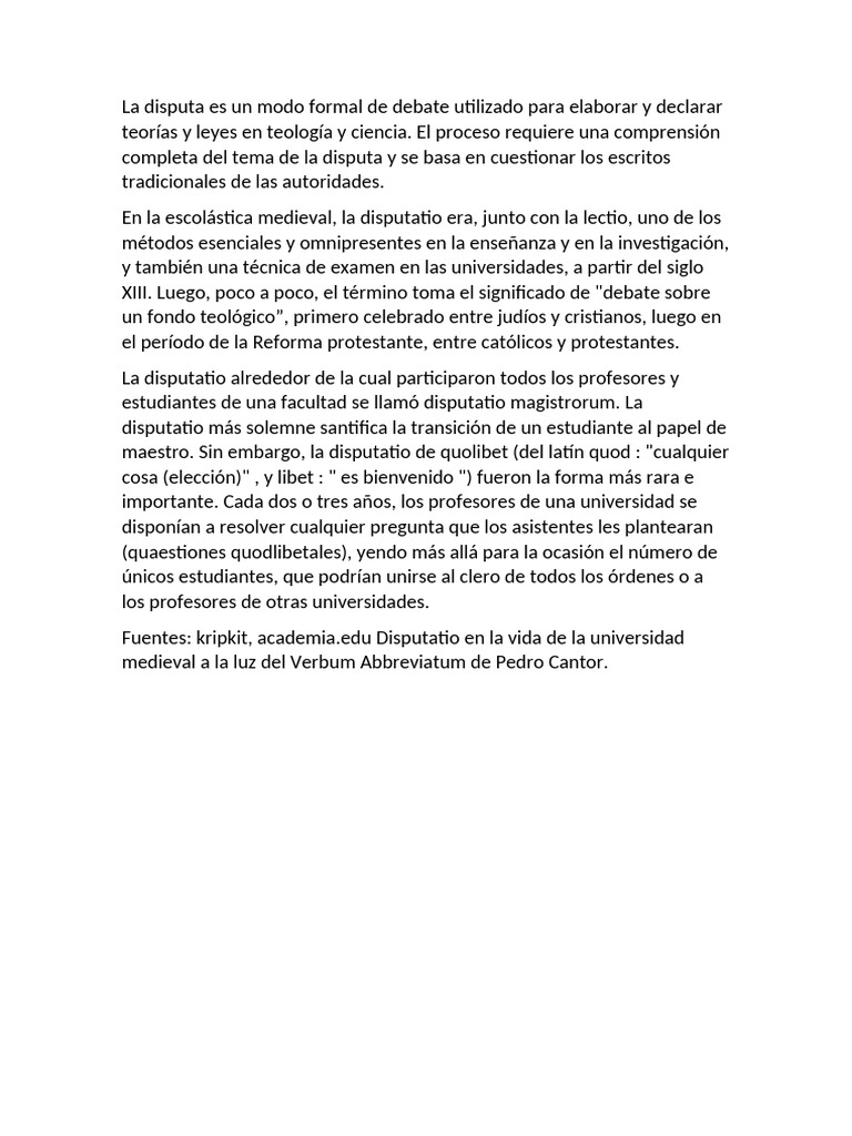 Tutoria Disputatio | PDF