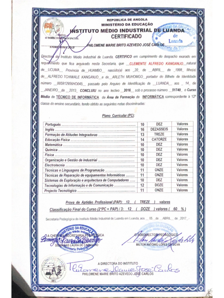 Certificado 12 | PDF