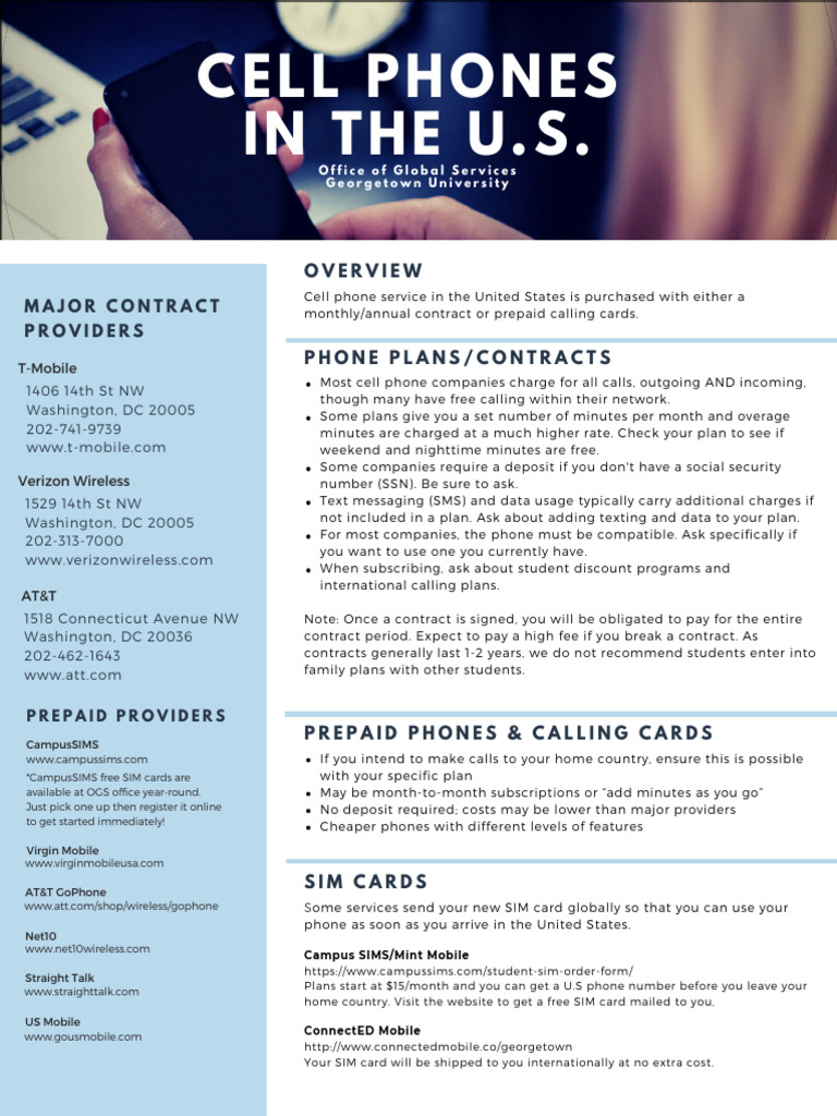 Cell Phones in The U.S. | PDF