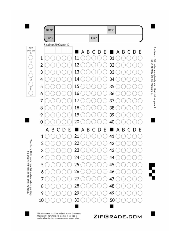 Answersheet | PDF