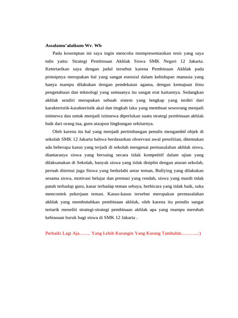 Coretan Yang LG Ngantuk | PDF