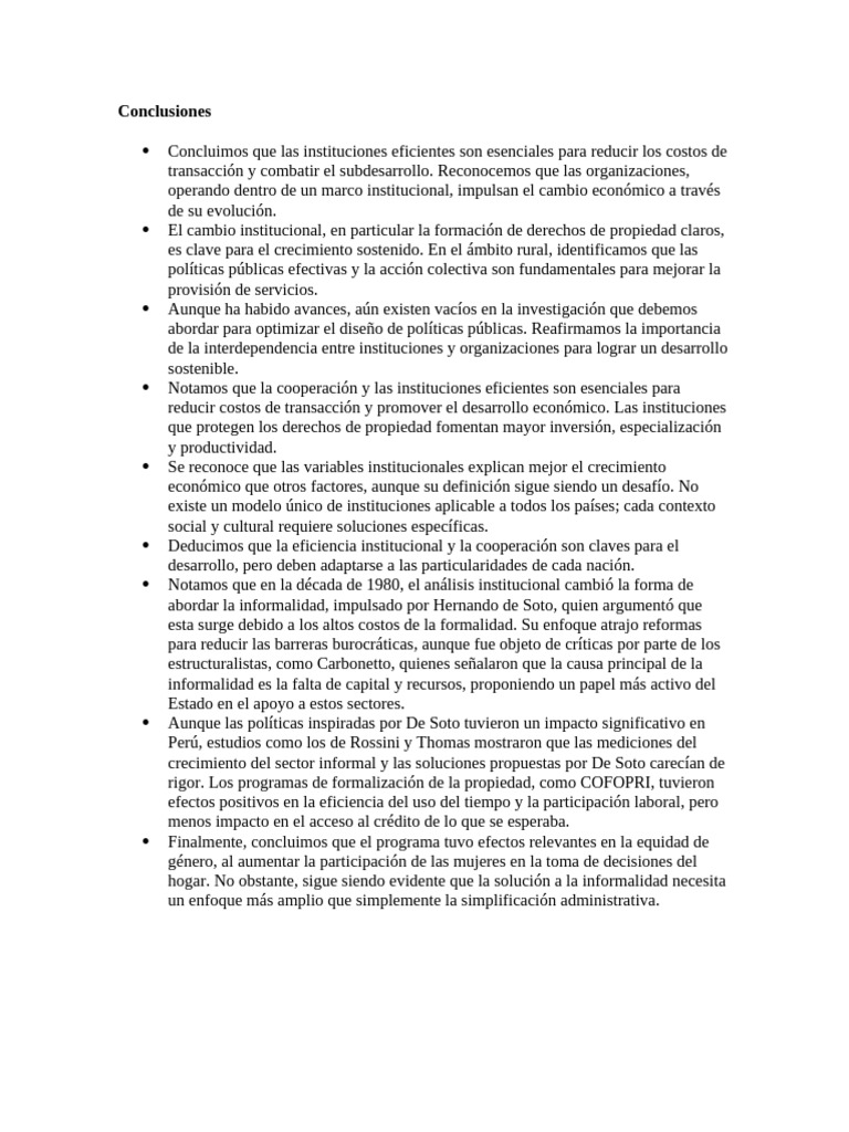 Conclusiones de Socio | PDF