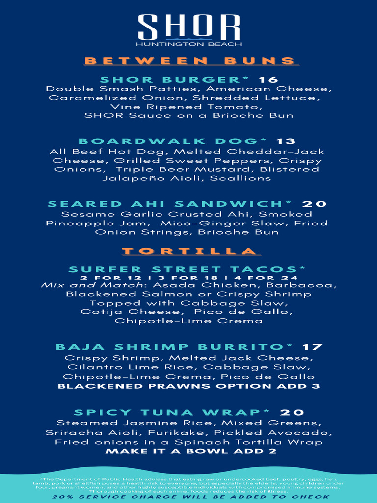 Shor_Menu_-_Beach_Canopy_Limited_Menu | PDF